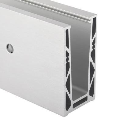 Cina High Quality Frameless Glass Railing Product Aluminum U Channel Base For Glass Frameless Glass Railing in vendita