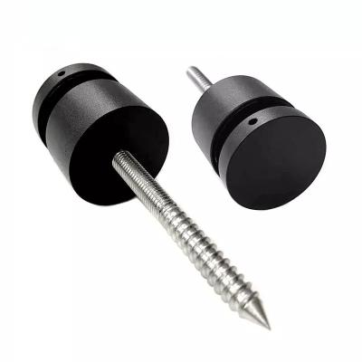 中国 Manufacturer Price Balcony Glass Railing Chrome Fastener Female Stainless Steel Clinching Standoff Stud 販売のため