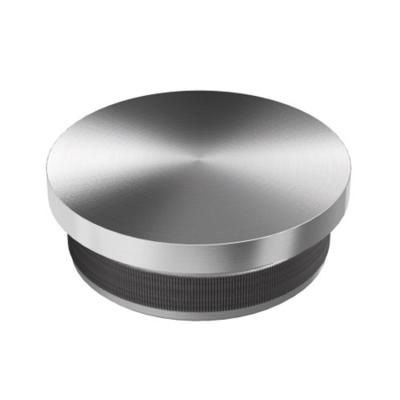 China 304 316 Staircase Handrail Round Shape Handrail End Cover Stainless Steel Pipe Base Cover en venta