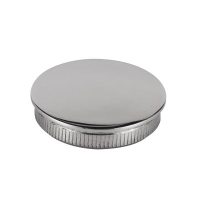 China Customize Balustrade Tube Dome Handrail Fitting 304 316 Stainless Steel Pipe End Cover For Railing en venta