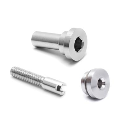 Cina Cable Railing Kit 316 Stainless Steel Swage Threaded Stud Tension End Fitting Terminal Flat in vendita