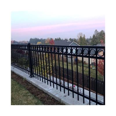Cina Cheap Modern Metal Fence Galvanized Picket Wrought Iron Fence Panels Steel Fence in vendita
