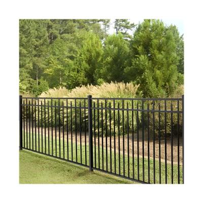 Cina Factory Cheap Price Galvanized Wrought Iron Fence Garden Steel Tubular Fencing in vendita