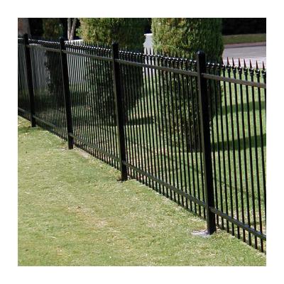 Cina Cheap Wrought Iron Fence Panel Black Galvanized Steel Fence Garden Aluminum Fence in vendita