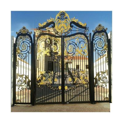 Cina High Quality Galvanized Metal Models Wrought Iron Gates Single Main Door Exterior Iron Gate Price in vendita