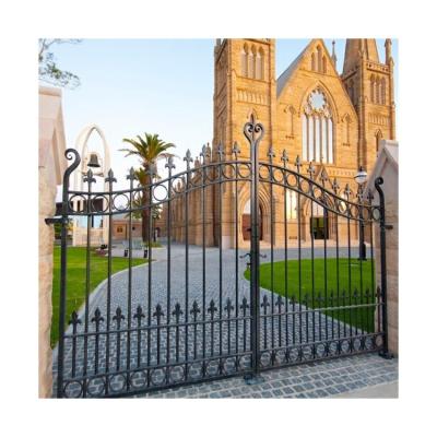 Cina Galvanized Powder Coated Luxury Wrought Iron Gate Designs in vendita