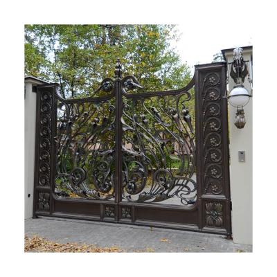 Cina Galvanized House Grill Steel Decorative Wrought Iron Gate in vendita