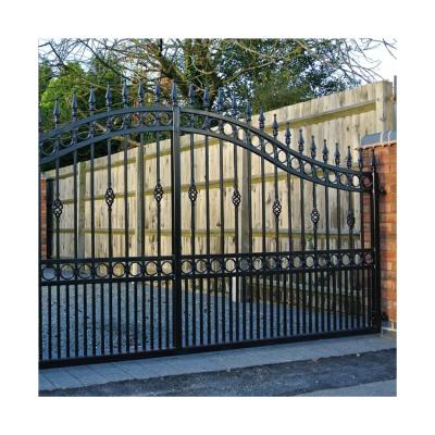 Cina High Quality Galvanized Metal Models Wrought Iron Gates Single Main Door Exterior Iron Gate Price in vendita
