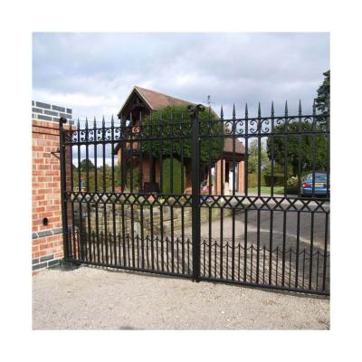 Cina Modern Galvanized Gates Simple Small Entrance Wrought Iron Fancy Outdoor House Iron Gate Designs in vendita