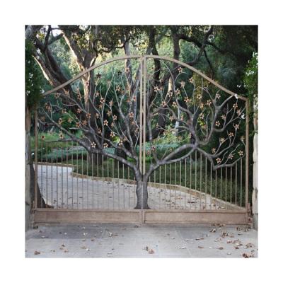 Cina Security High Quality Galvanized Metal Modern Wrought Iron Gate in vendita