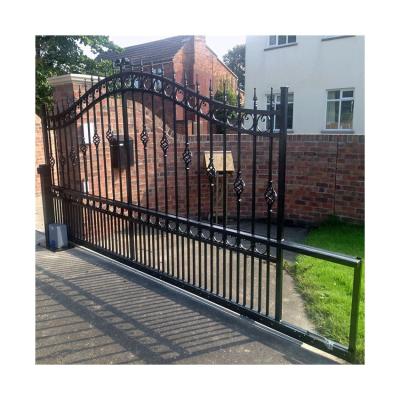 Cina 20Ft Steel Gate Door Wrought Iron Gate With Hot Galvanized For Villa Entrance Garden Galvanized Steel Electric Gate in vendita