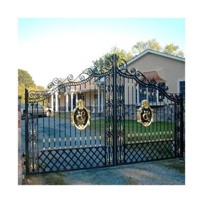 Cina New Design Iron Gate Hot Dip Galvanized Forged Iron Sinding Driveway Gate in vendita
