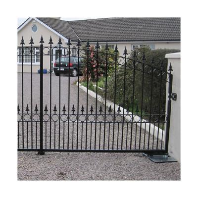 中国 Wrought Iron Gate Designs Simple For Entrance Hot Dip Galvanized 販売のため