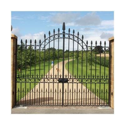 中国 3D Oem Odm Cad Design, Customizable House Villa Garden Luxury Driveway Wrought Iron Gate 販売のため
