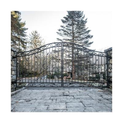 中国 Garden Exterior Gate Good Price Villa Entrance House Main Gate Door Designs High Quality Wrought Iron Gate 販売のため