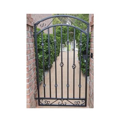 Cina Cheap Ornamental Black Front Garden Gates Wrought Iron Gate in vendita