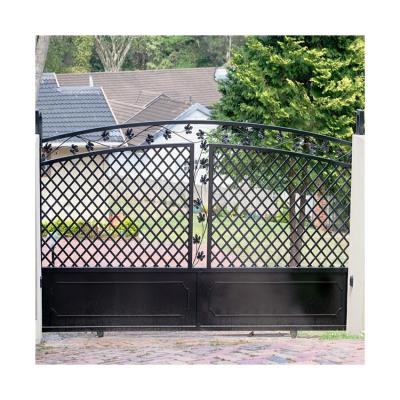 Cina Antique Wrought Iron Fancy Main Gate Design Driveway Gate Design Boundary Wall Garden Steel Gate For Sale in vendita