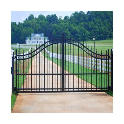 Cina Wholesale China Factory Wrought Iron Gate Used Paints For Iron Gate Garden Iron Gate Flower Design For Sale in vendita
