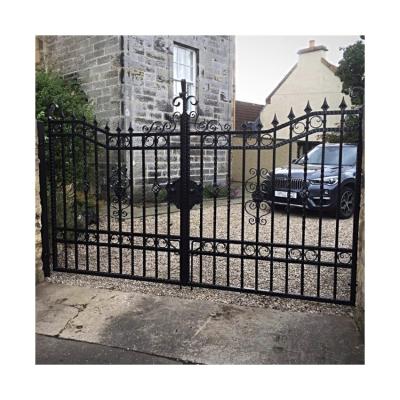 Cina European Style Modern House Grill Designs Front Door Wrought Iron Main Gate For Garden in vendita