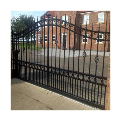 Cina Luxury Decorative Security Grill Swing Wrought Iron Gate Door Arch Home Entrance Gates in vendita