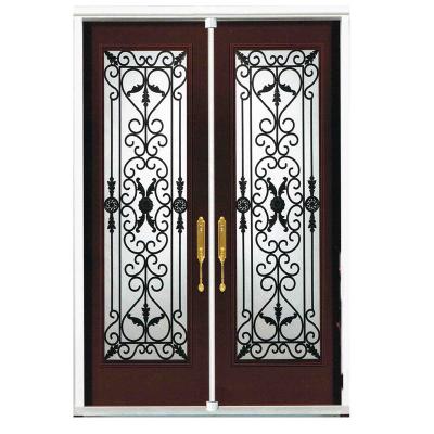 China Chineses Modern Exterior Wrought Iron Steel Main Entrance Doors Design Front Entry Metal Security Steel Door For Houses en venta
