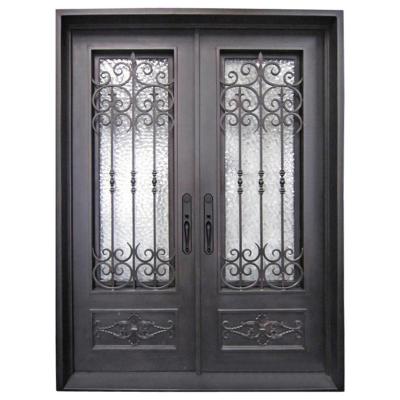 Cina 30 Years Anti-Corrosion Wrought Iron Gate American Wrought Iron Door in vendita