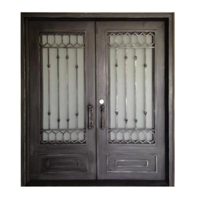 Cina Williamarchi Classic Wrought Iron Bifold Door Insulated Double Glass Folding Patio Door in vendita