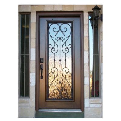 Cina Custom Modern Exclusive Door Exterior Front Entrance Security Luxury Decorative Wrought Iron Double Doors For Houses Villa in vendita