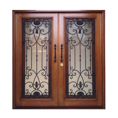Cina Luxury High-End Front Double Door Entry Wrought Iron Door For Villa in vendita