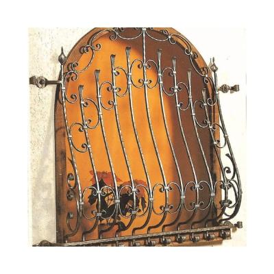 中国 Galvanized Cast Iron Window Custom Made Wrought Iron Steel Fixed Decorative Ornaments Window 販売のため