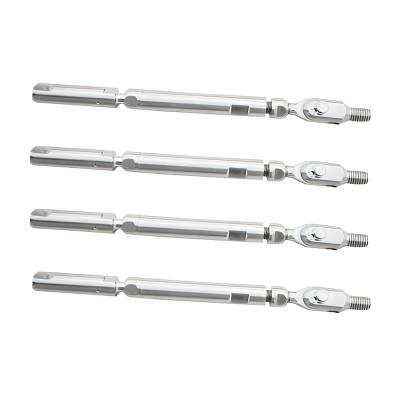 中国 304 316 Stainless Steel Adjustable Cable Swageless Tie Tensioner With Jaw For Cable Railings 販売のため