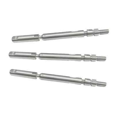 中国 304 316 Stainless Steel Wire Swageless Tie Tensioner For Stair And Balcony Wire Railings 販売のため