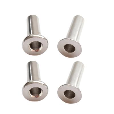 Cina Straight Protective Sleeve 316 Stainless Steel Cable Railing Fitting Kits For 1/8