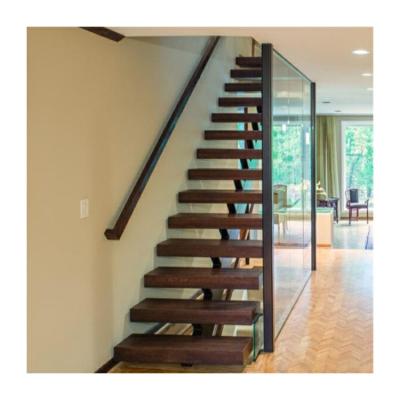 中国 Factory direct customize wood stair banister unique keel wood thread straight stairway 販売のため