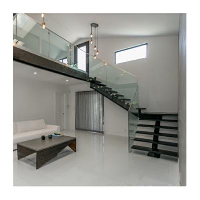中国 China factory wooden house prefab mono beam steel wood Straight stairway 販売のため