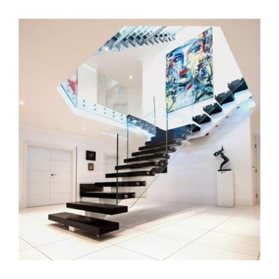 Китай General direct sales steel wood staircase mono keel mono beam wood straight stairs продается