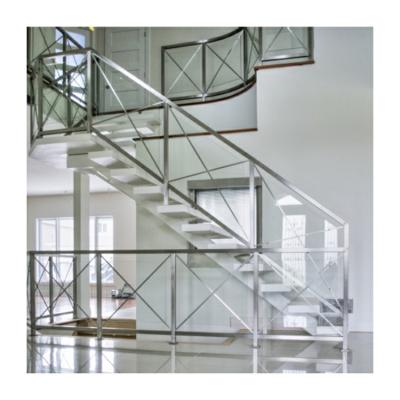 中国 China factory steel wood stair one beam straight stairs definition 販売のため