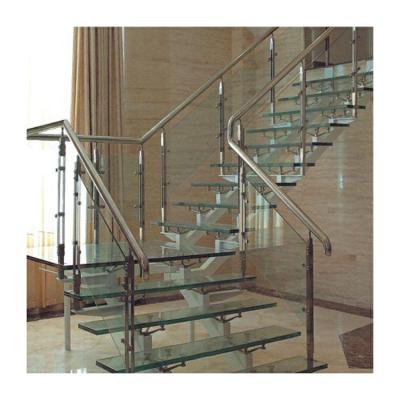 中国 Folding staircase bespoke glass staircases modern indoor straight staircase 販売のため