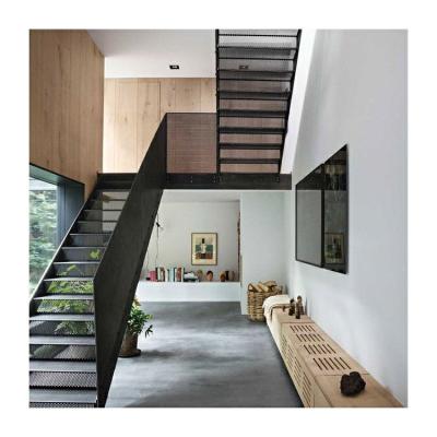 中国 Outdoor stair carbon steel straight wrought iron arc staircase 販売のため