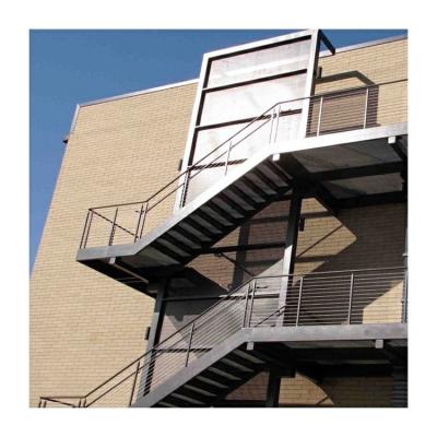中国 Outdoor stairs stainless steel straight metal winding staircase 販売のため