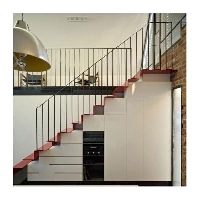 Cina Classic stairs stainless steel rod straight iron staircase in vendita