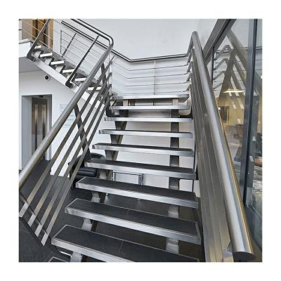 中国 Modern apartment stairs steel beam iron straight staircase 販売のため