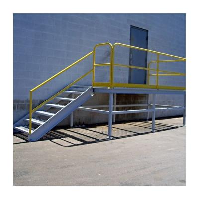 中国 Modern single stairs carbon steel beam modern design steel structure staircase 販売のため