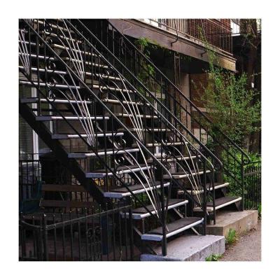 中国 Attic stairs straight steel rod made in China iron straight staircase 販売のため
