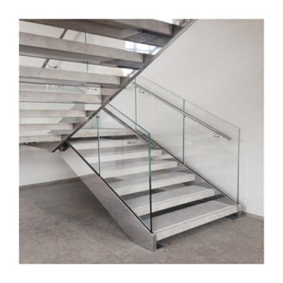 Cina Simple design indoor granite step straight staircase customized wood thickness stair in vendita