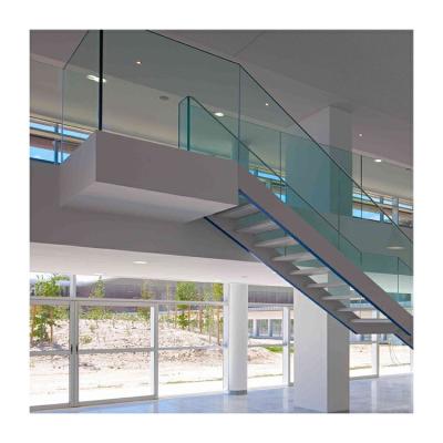 Cina Hotel diy straight staircase rubber wood tread stairs in vendita