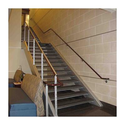 Cina Promotion straight stairscase wood tread stair l shaped stairs in vendita