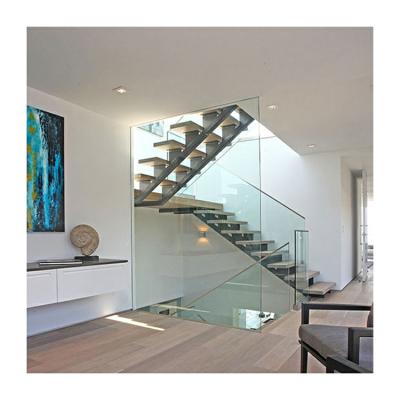Cina A variety of straight stairs for projects modern wood treads stairs in vendita