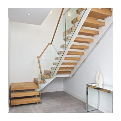 Cina Creative design indoor straight stairs design engineered wood stair in vendita