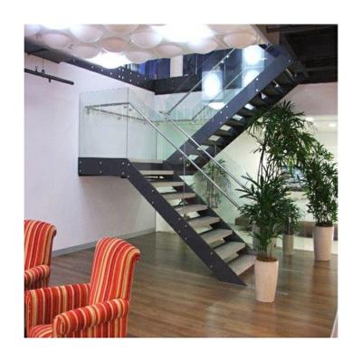 Cina WilliamArchi straight staircase kit indoor led luminescent steel-wood stairs in vendita